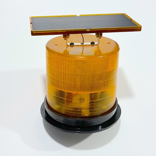 BM10-SOL: Baliza LED SOLAR color ambar 360 grados NOCTURNA (con sensor ...